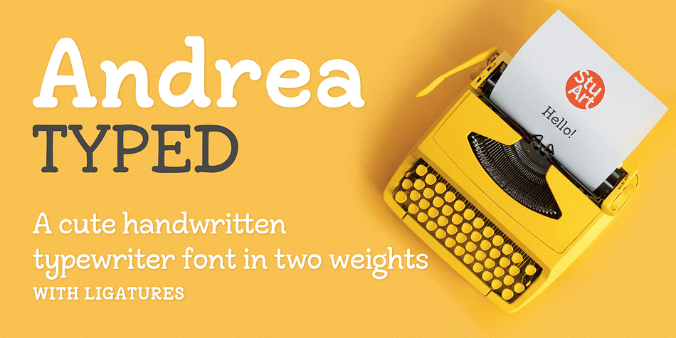 Andrea Typed Font