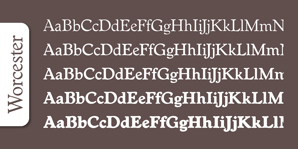Worcester Serial Font