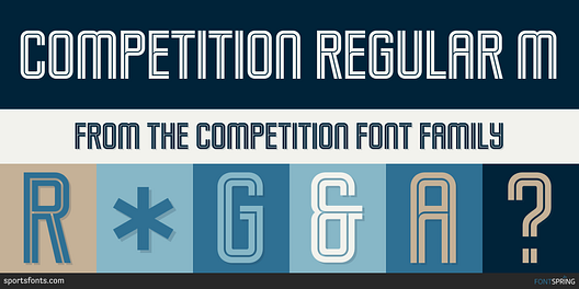 Fonts similar to Competition