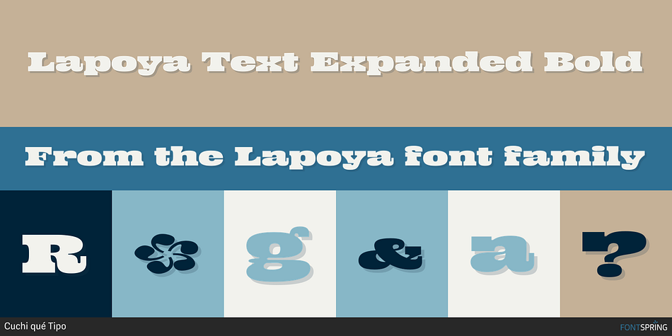 Lapoya Text Expanded Bold Font