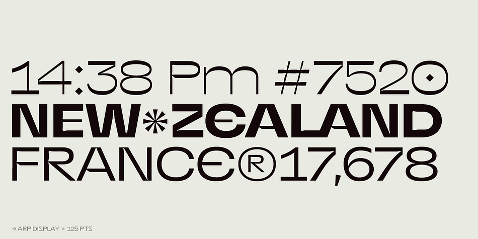 Arp Font