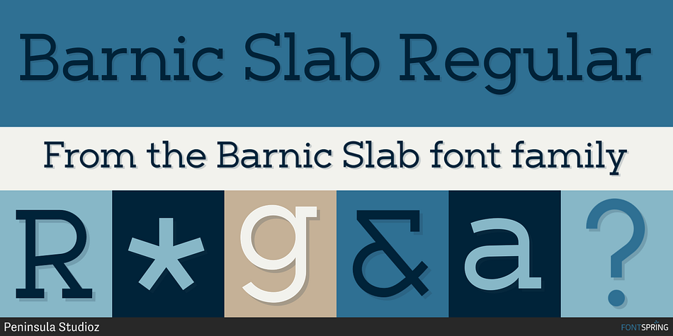 Barnic Slab Regular Font