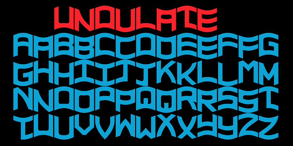 Undulate Font