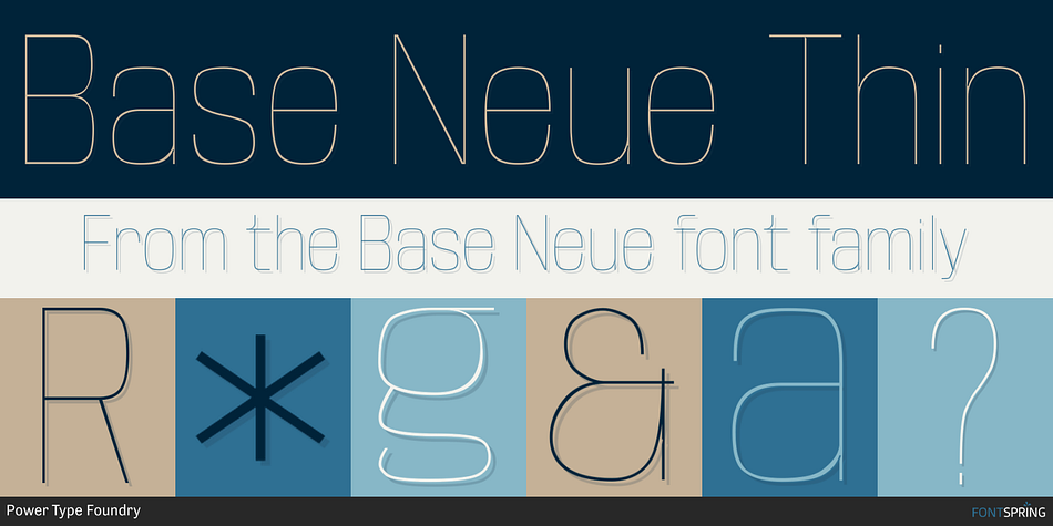 Base Neue Thin Font