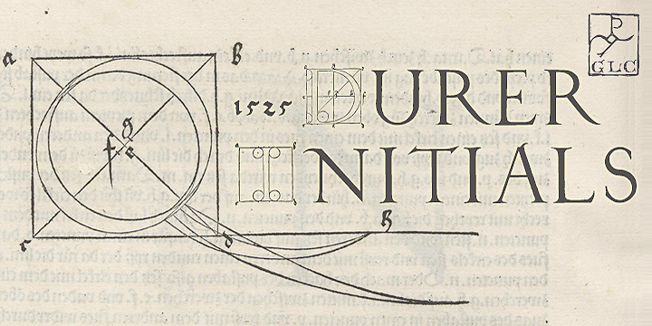 1525 Durer initials Font