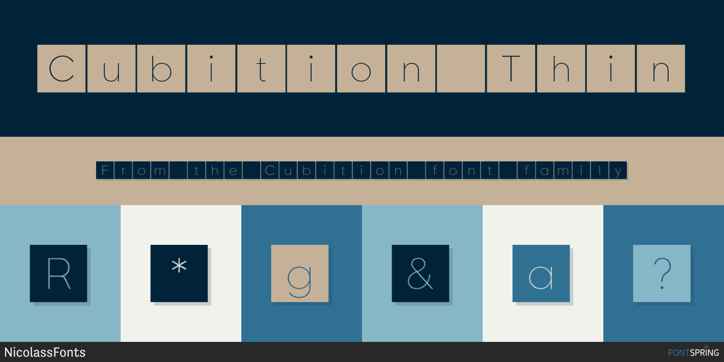 Similar Fonts To Cubition