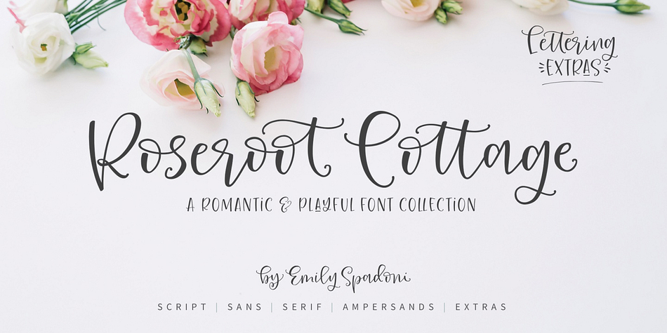 Roseroot Cottage Font Collection Font