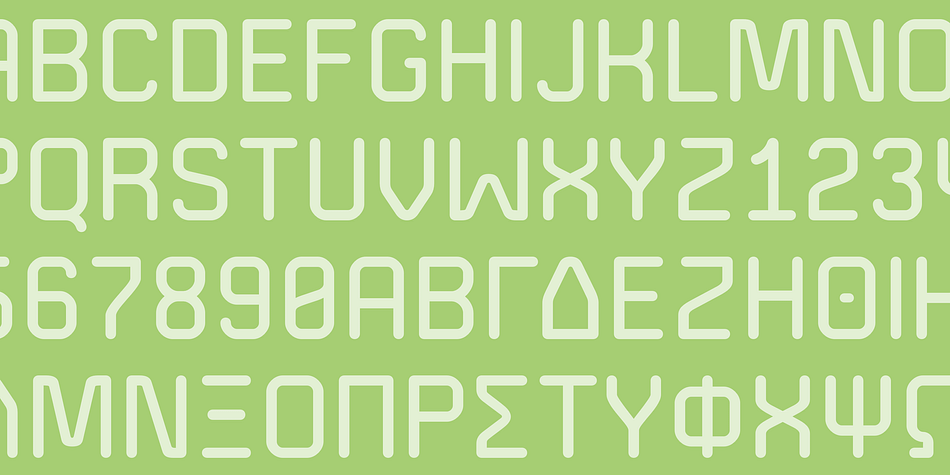 Technical Rounded VP Font