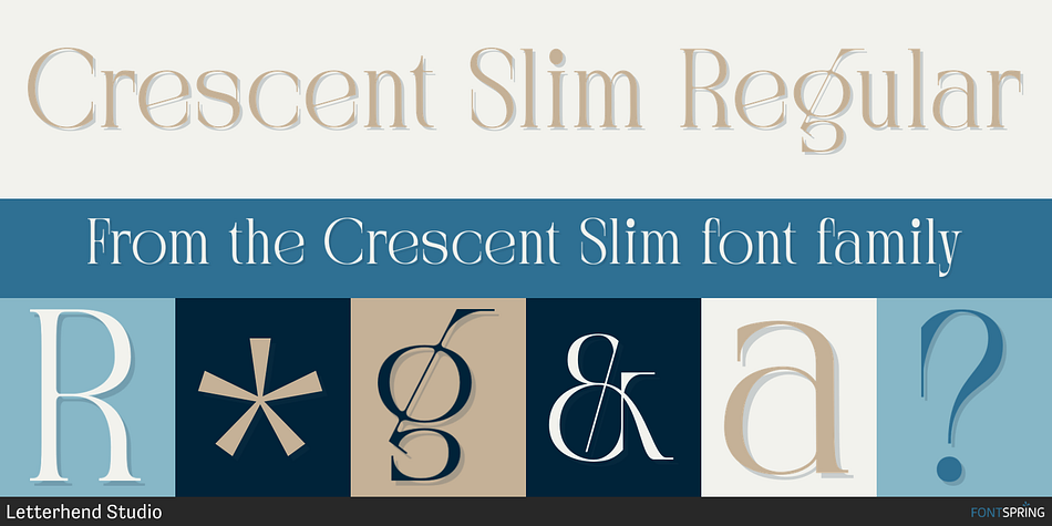 Crescent Slim Regular Font