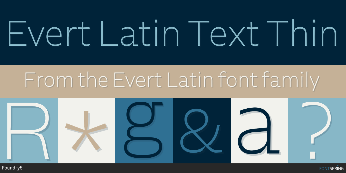 Fonts similar to Evert Latin