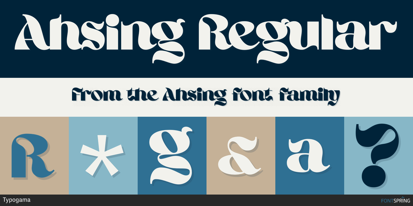 Similar Fonts To Ahsing