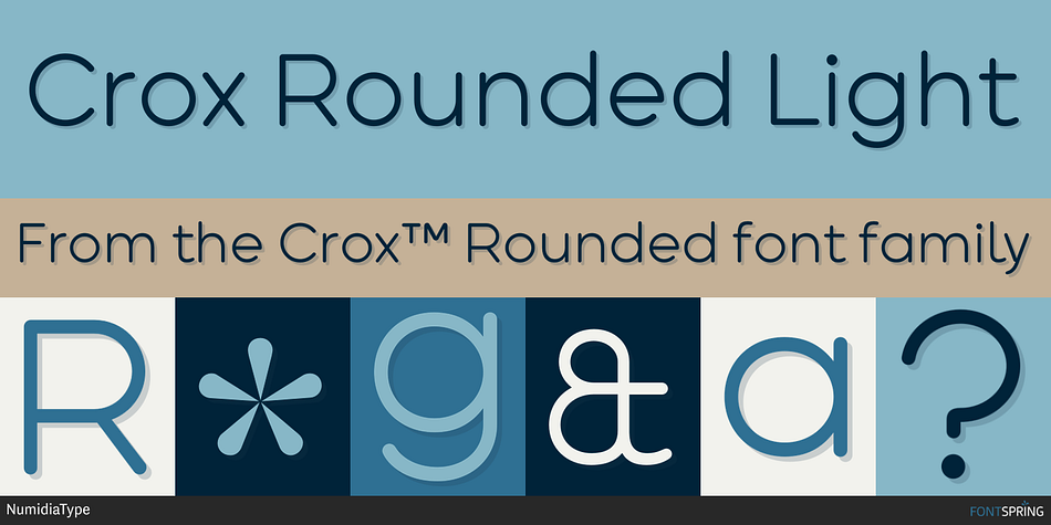 Crox Rounded Light Font