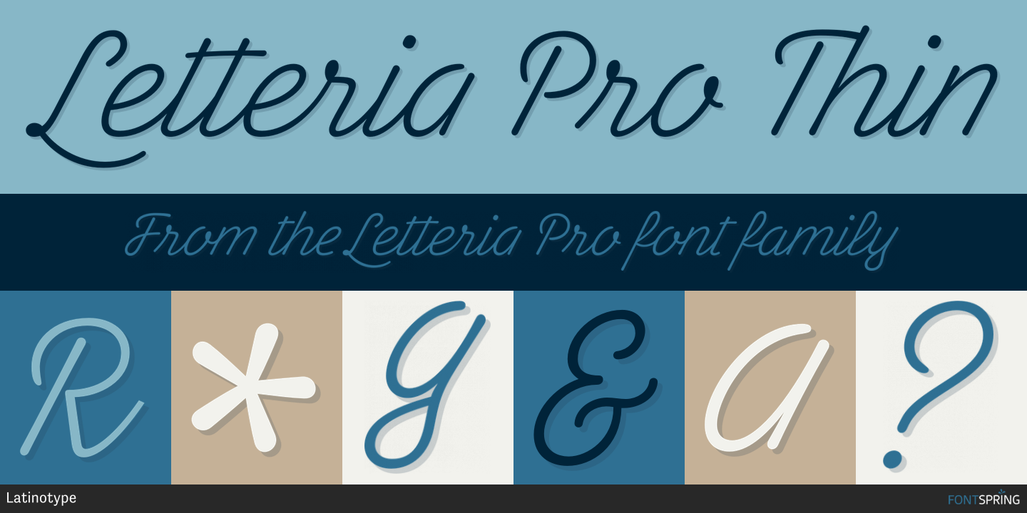 Similar Fonts To Letteria Pro