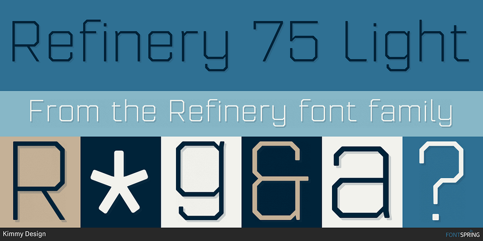 Refinery 75 Light Font