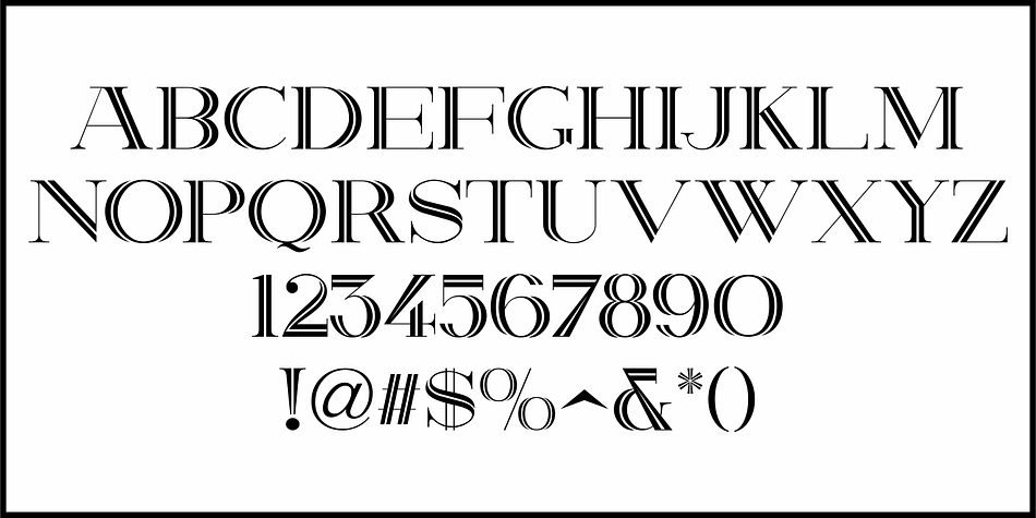 Dual Line Roman JNL Font