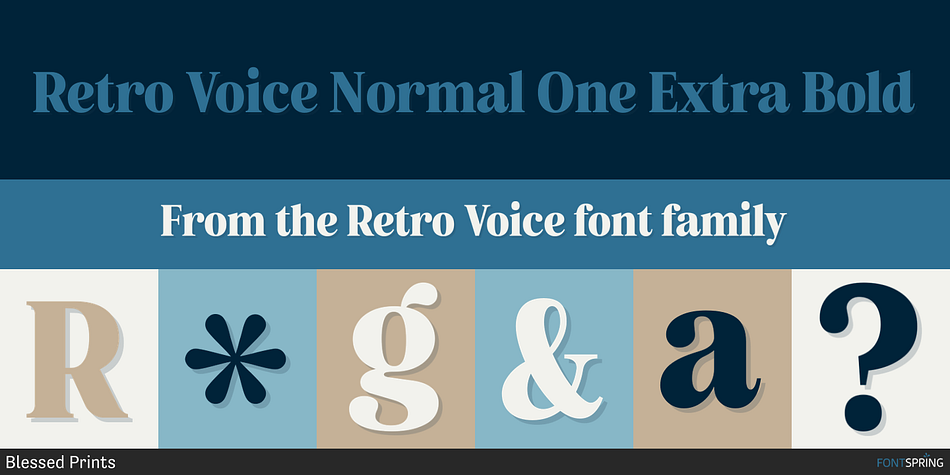 Retro Voice Normal One Extra Bold Font