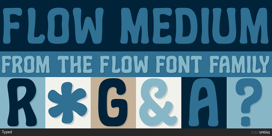 Flow Medium Font