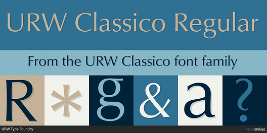 Fonts similar to URW Classico