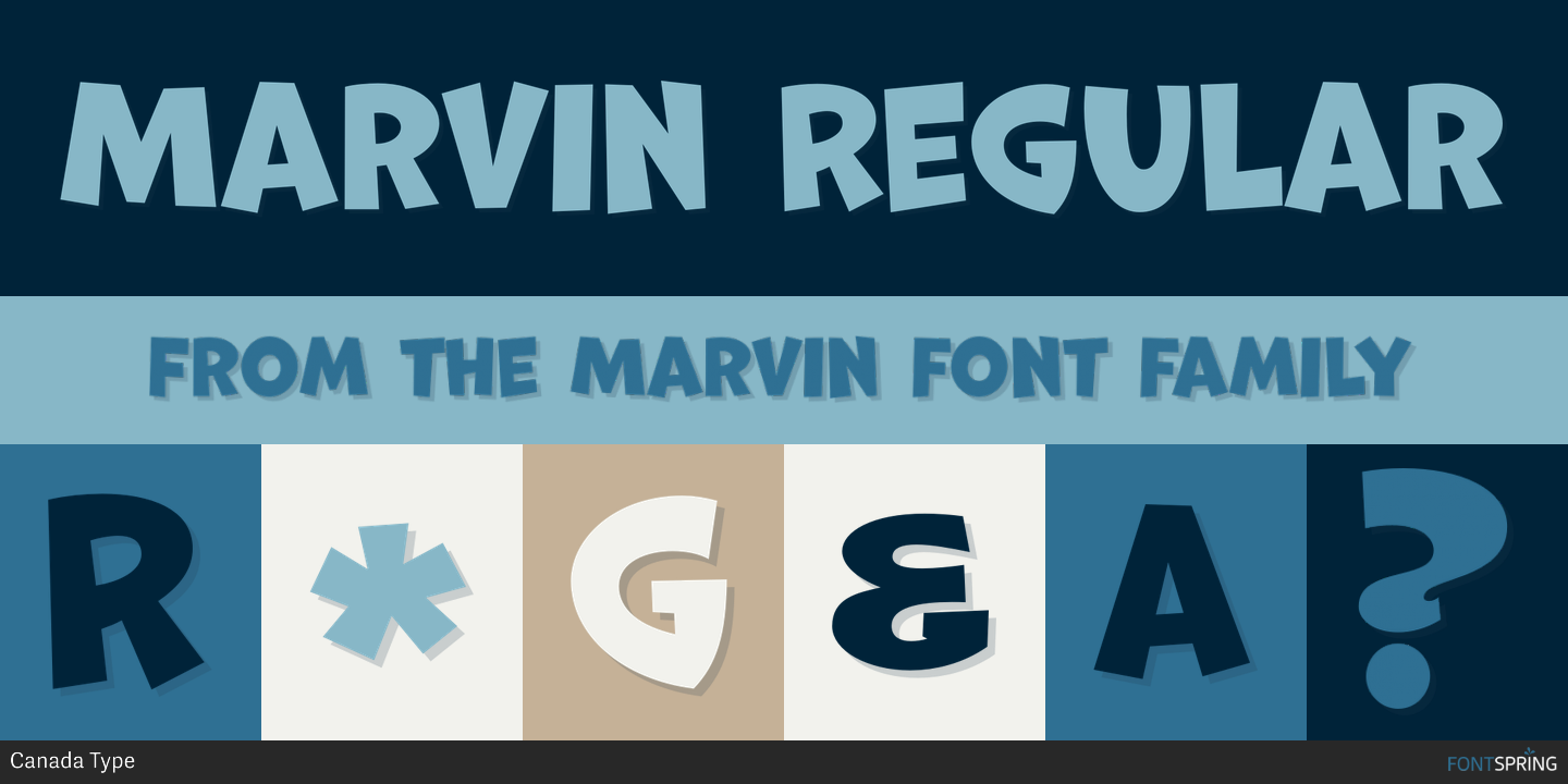 Fonts similar to Marvin