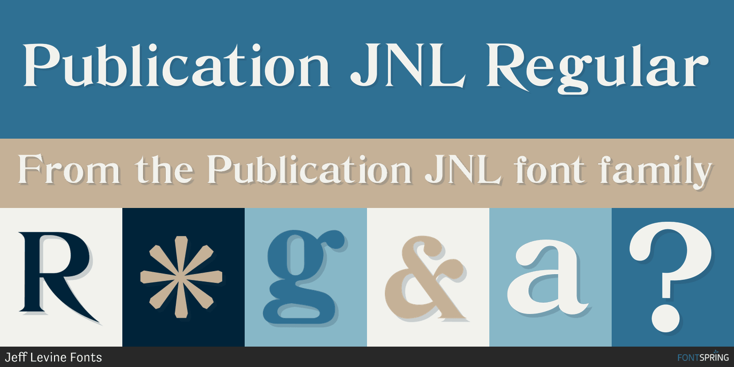Publication JNL Font