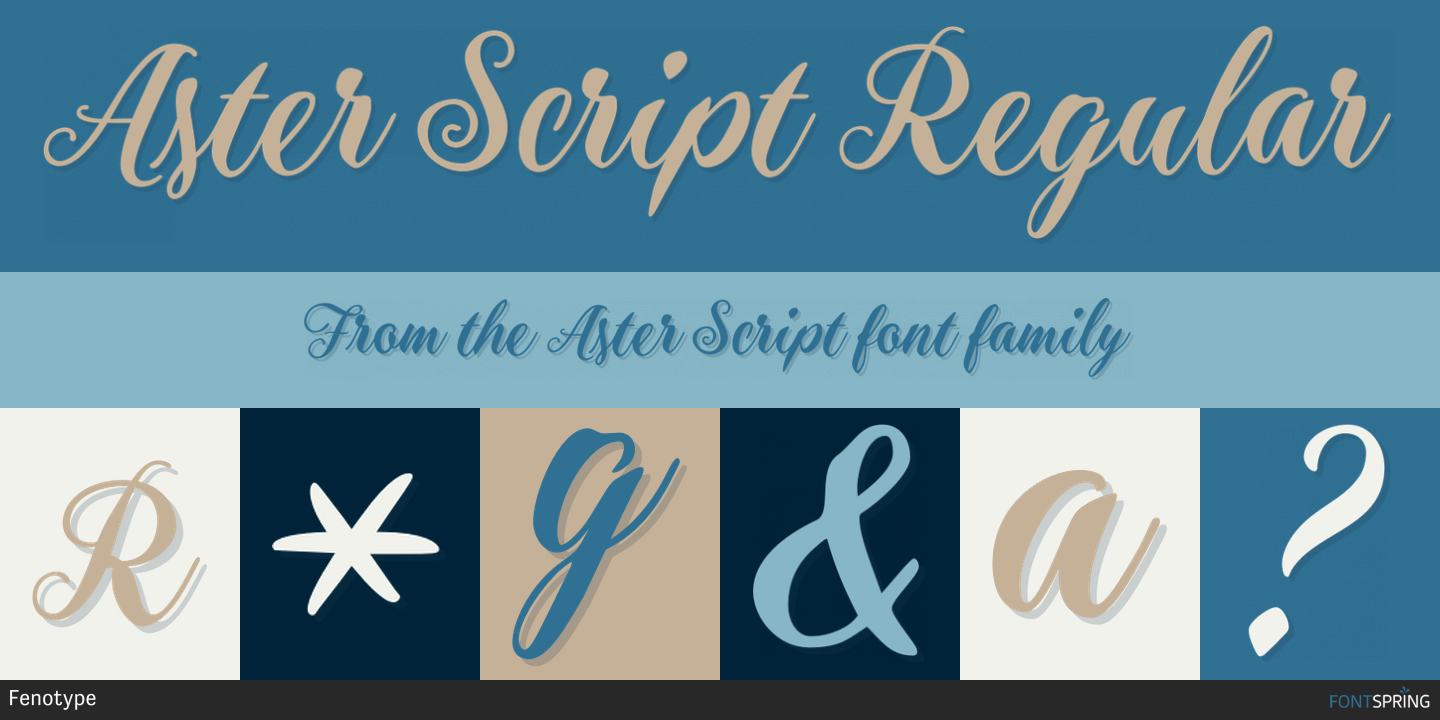 Fonts similar to Aster Script