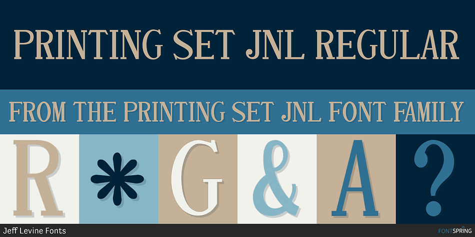 Printing Set JNL Font