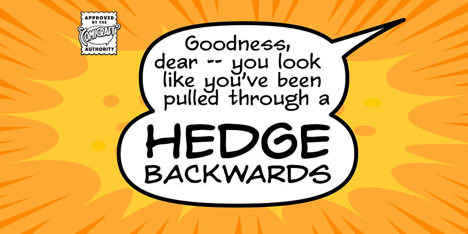 Hedge Backwards Font