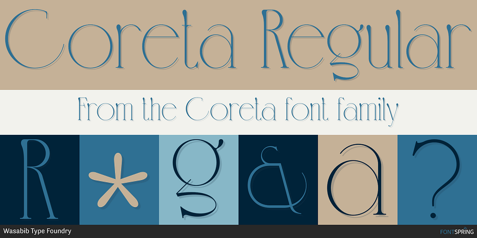 Coreta Regular Font