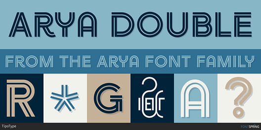 Fonts similar to Arya