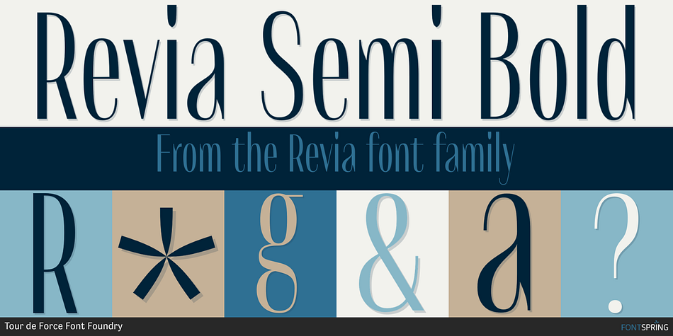 Revia Semi Bold Font