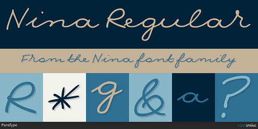 Fonts similar to Nina