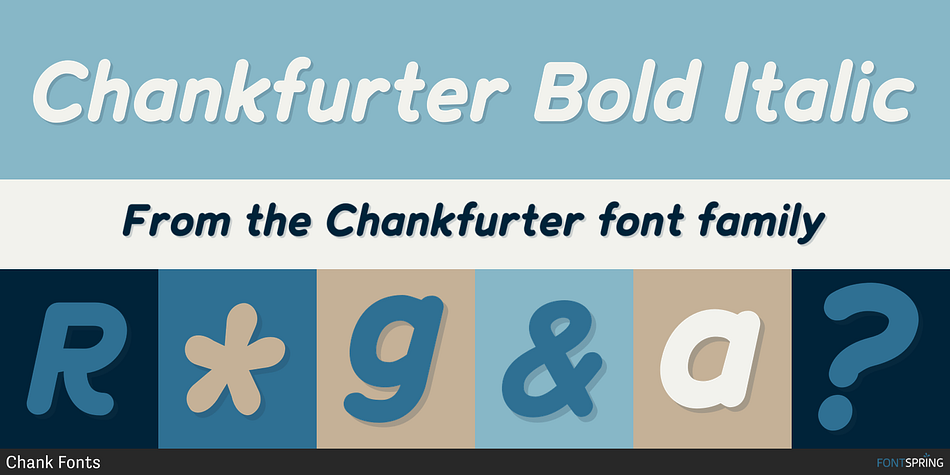 Chankfurter Bold Italic Font