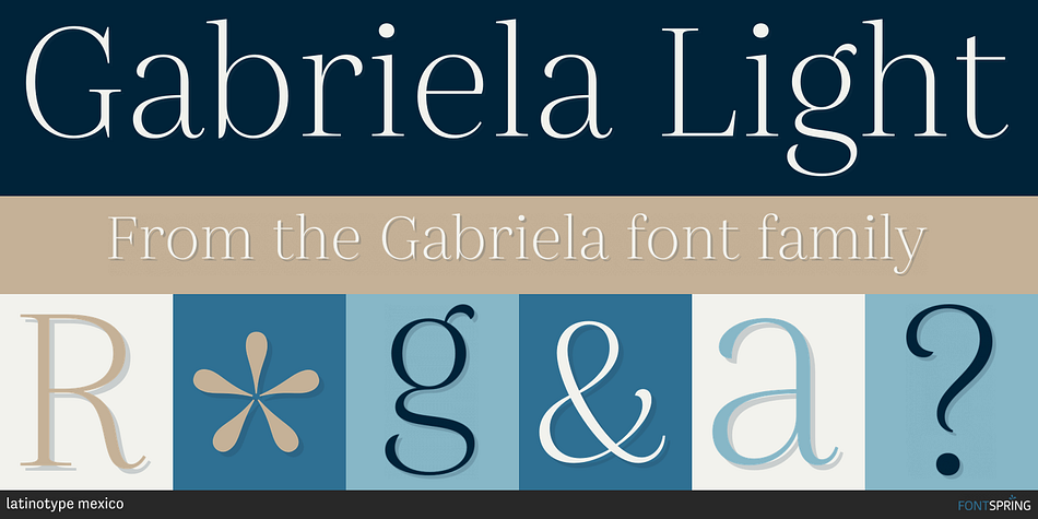 Gabriela Light Font