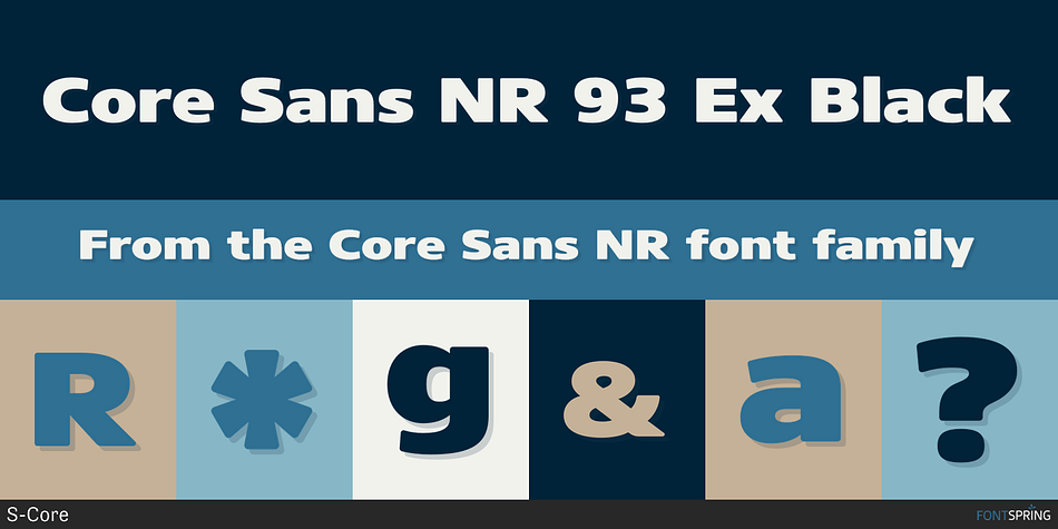 Core Sans NR 93 Ex Black Font