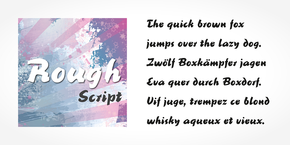 Rough Script Font