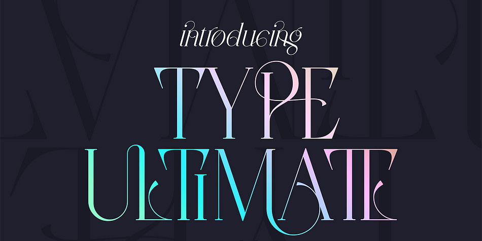 Type Ultimate Regular Font