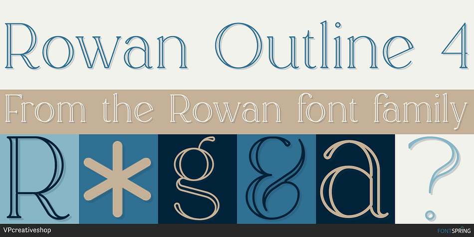 Rowan Outline 4 Font