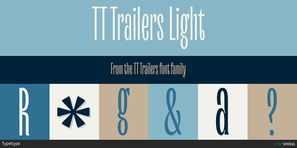 TT Trailers Light Font