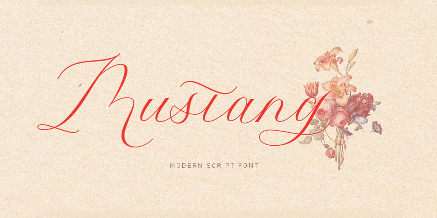 Mustang script Font