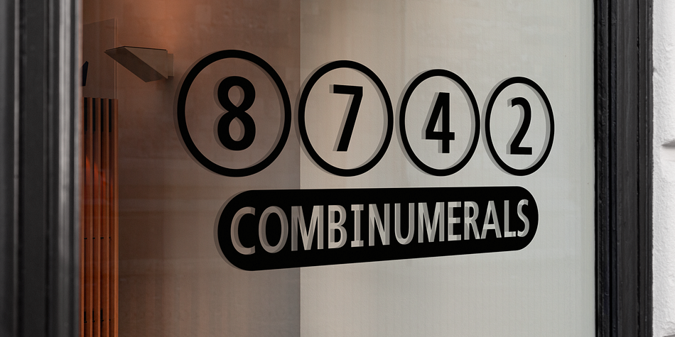 CombiNumerals Font