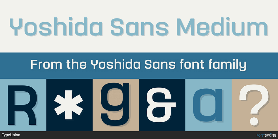 Yoshida Sans Medium Font