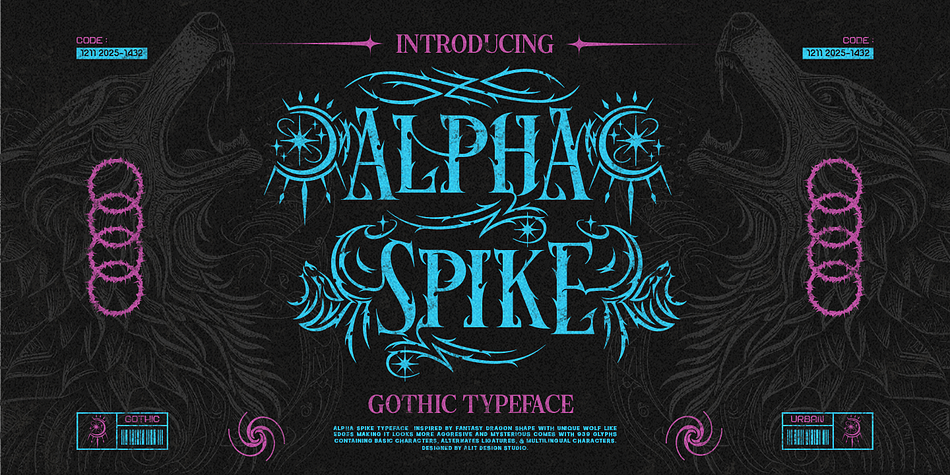 Alpha Spike Font