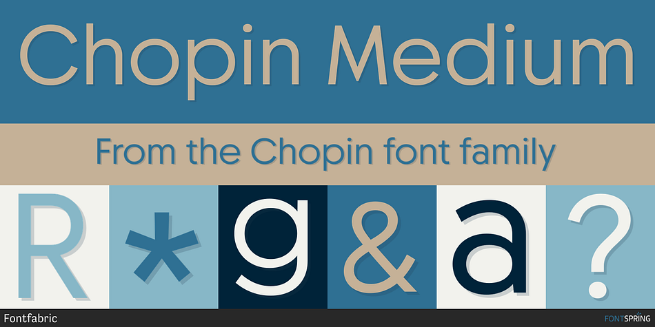 Chopin Medium Font