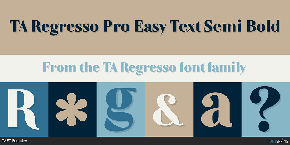 TA Regresso Pro Easy Text Semi Bold Font