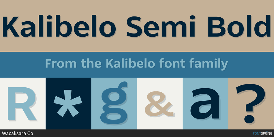 Kalibelo Semi Bold Font