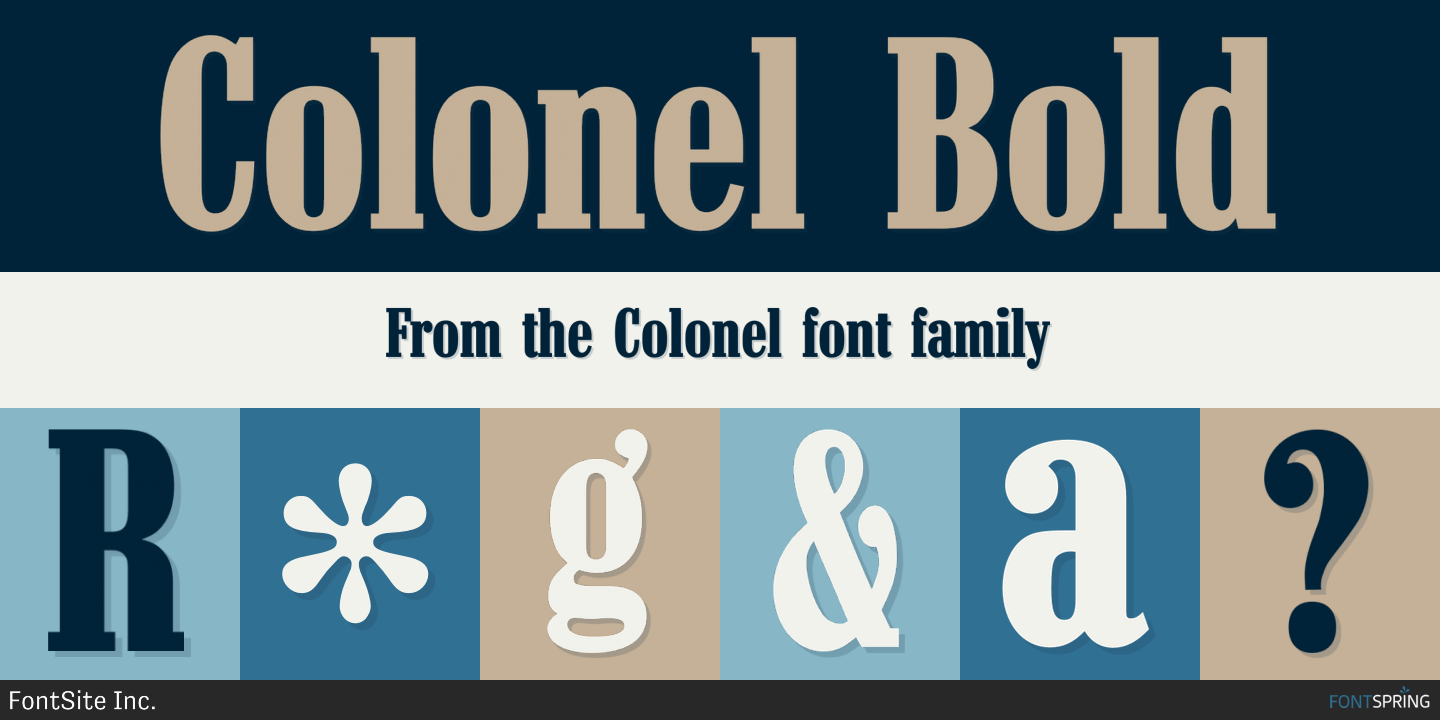 Colonel Bold Font