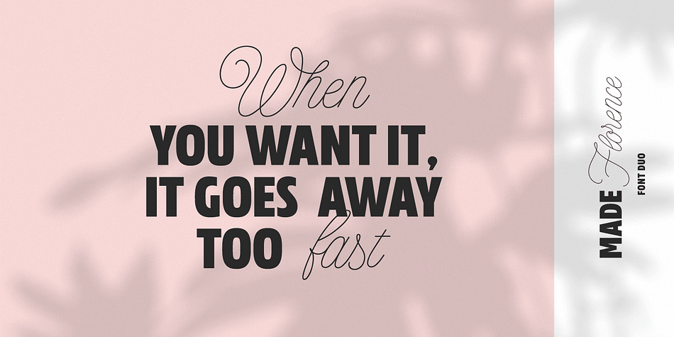 MADE Florence Font | Fontspring