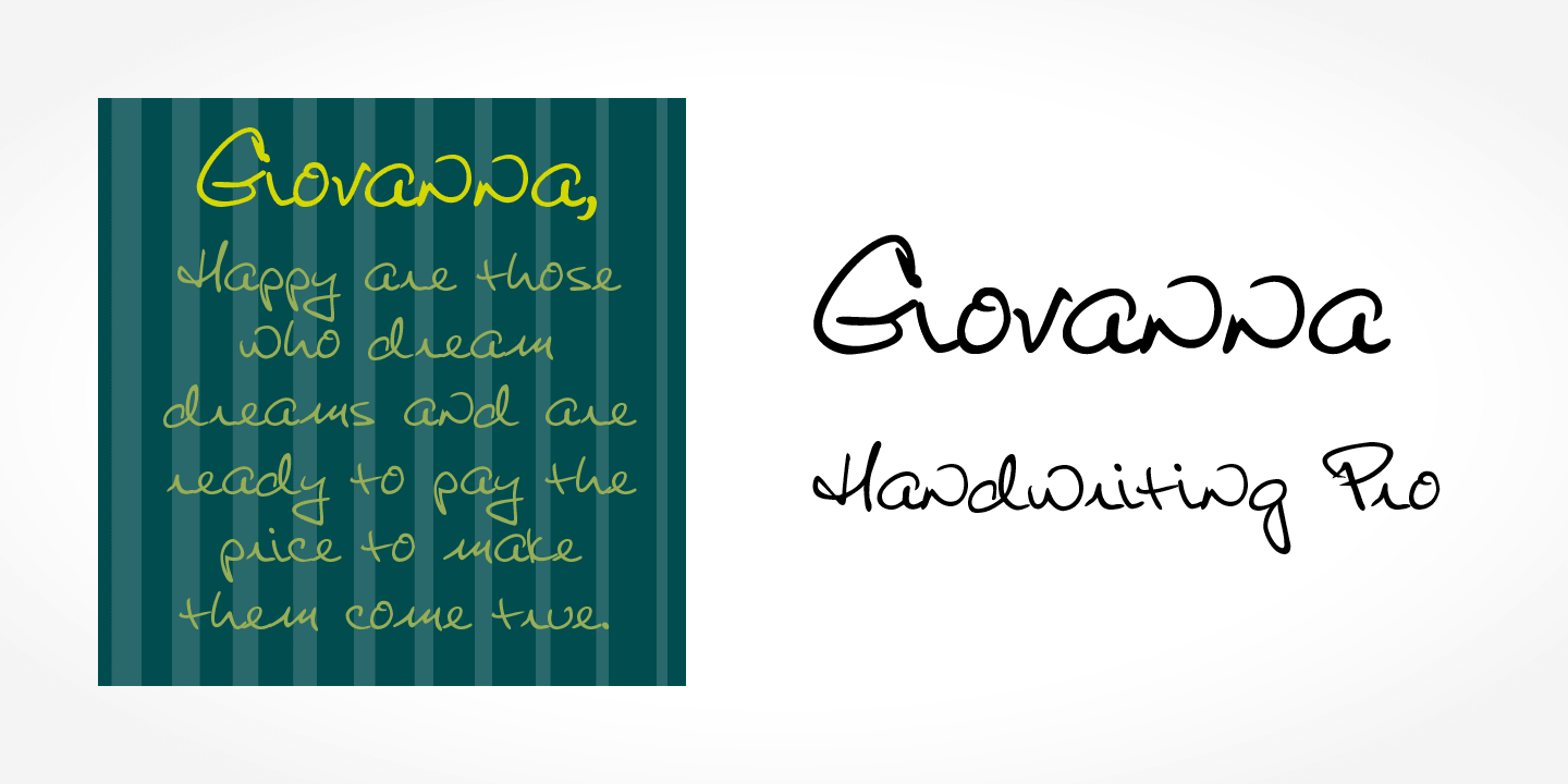 Giovanna Handwriting Font