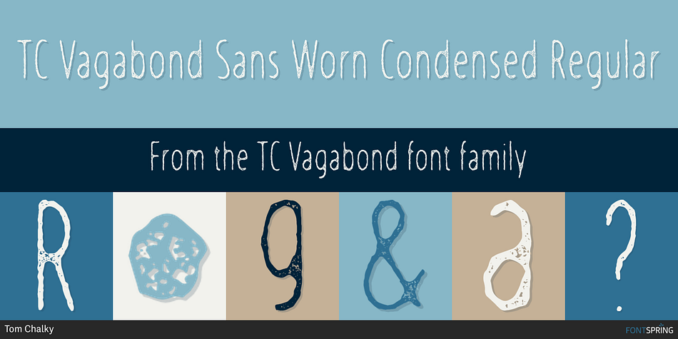 TC Vagabond Sans Worn Condensed Regular Font
