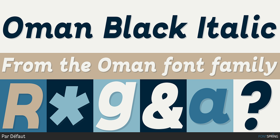 Oman Black Italic Font